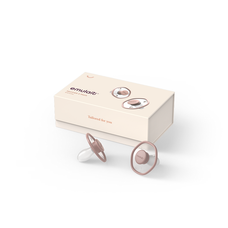 The Emulait Pacifier 2-Pack - Nipple-shaped pacifier | Emulait