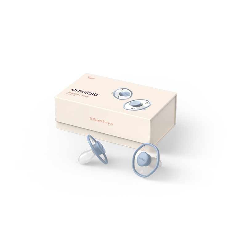 The Emulait Pacifier 2-Pack - Nipple-shaped pacifier | Emulait